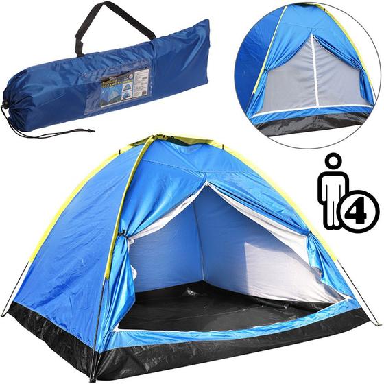 Barraca de Acampamento Camping Trilha Cabana Acampar Tenda Grande 4 ...