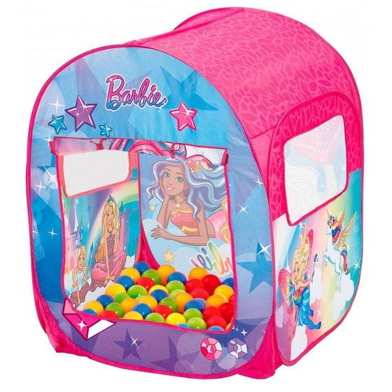 Barraca Infantil Barbie Barão F0006-8 Com 50 Bolinhas Mundo Dos Sonhos ...