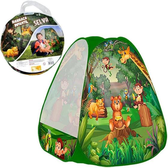 Barraca Toca Cabaninha Infantil Selva Aventura Meninos - Barraca ...