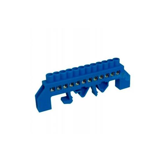 Barramento Terminal Barra Neutro Azul Din - 12 Furos - 3MAJ ...