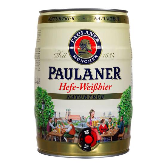 Barril de Cerveja Paulaner Hefe Weiss Naturtrub 5L - Paulaner München ...