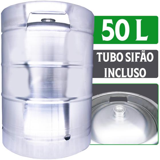 Barril Inox Para Chope 50 Litros Completo Com Sifão - BKI - BKI ...