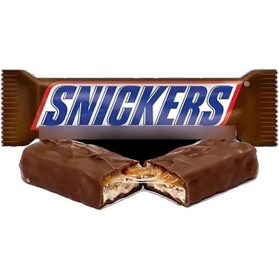 Barrinha Chocolate Snickers 45g Unidade Sabores Dark Tradicional Barra ...