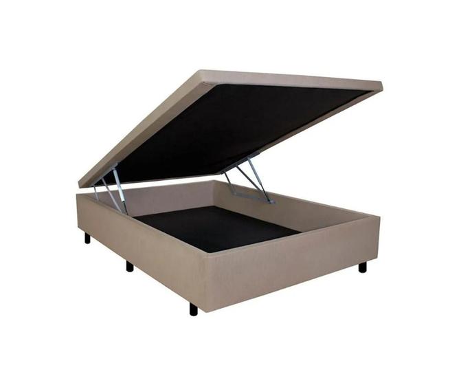 Base Baú Bege com Pistão SoftFlex - Base para Cama Box Viúva - Magazine ...