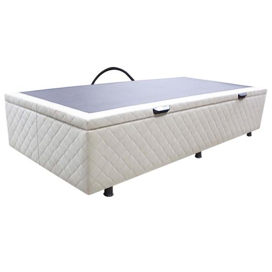 Base Cama Box Baú Solteiro Suede Bordado SkyBox - Sky Box - Base para ...