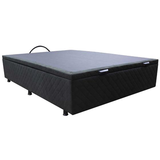 Base Cama Box Baú Viúva Suede Bordado SkyBox - Sky Box - Base para Cama ...