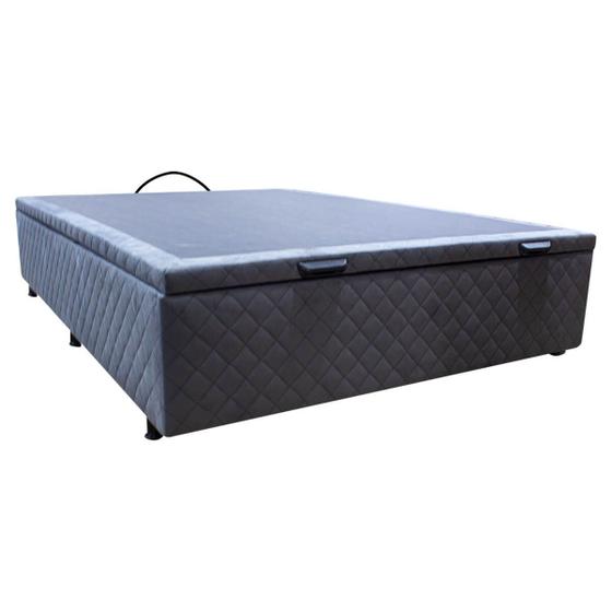 Base Cama Box Baú Viúva Suede Bordado SkyBox - Sky Box - Base para Cama ...