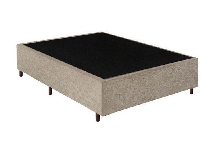 Base Cama Box Viúva 1,28 x 1,88 x 0,37 Premium Sued Bege - Master Box ...
