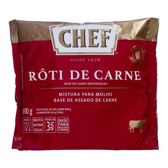 Base de molho em pó Rôti de Carne Chef 600g Nova Embalagem - Nestlé ...