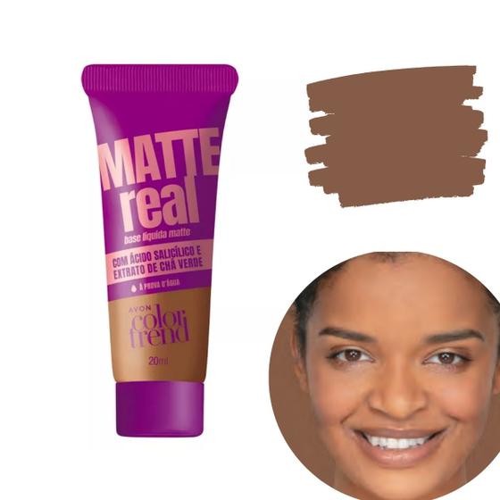 Base Liquida Color Trend Matte Real 20ml - Avon - Base Facial ...