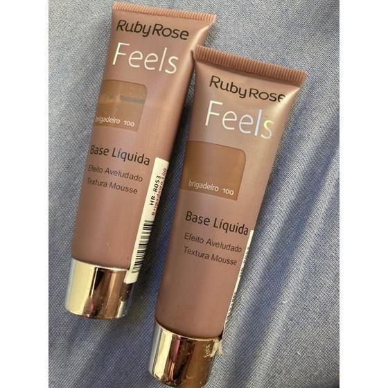 Base Líquida Efeito Aveludado Textura Mousse Ruby Rose Feels 29.0ml - Maquiagem e Acessórios ...