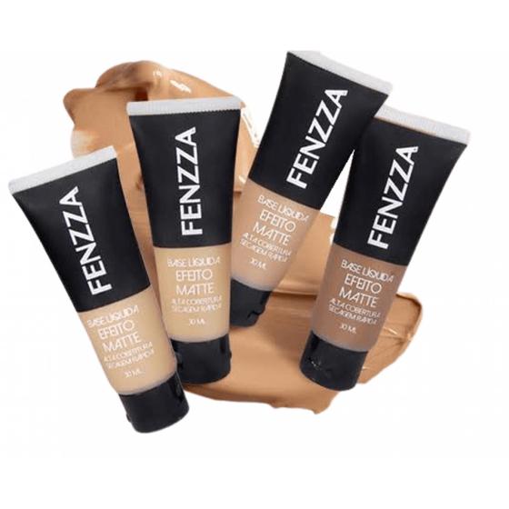 Base liquida Efeito Matte - FENZZA - Base Facial - Magazine Luiza