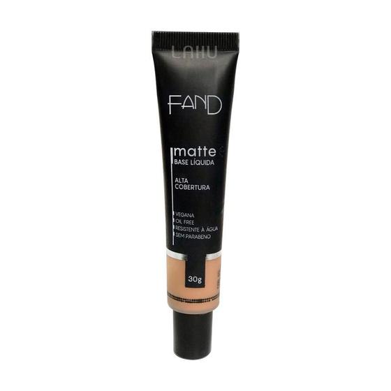 Base Líquida Matte Fand 30G Cor 02 Alta Cobertura - Fand Makeup - Base ...