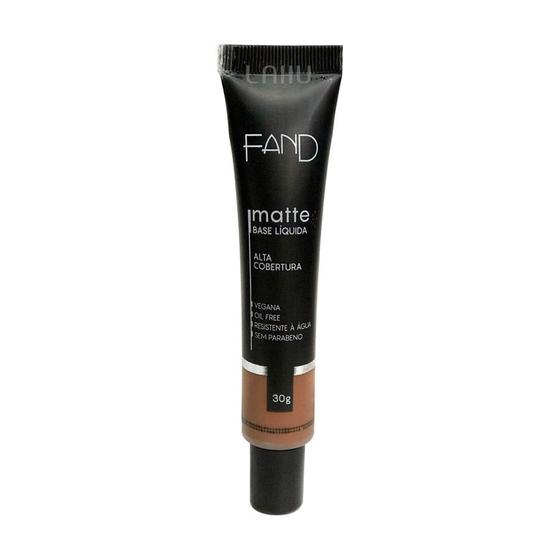 Base Líquida Matte Fand 30G COR 08 Alta Cobertura - Fand Makeup ...