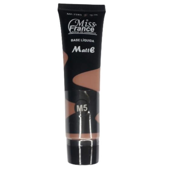Base Líquida Matte M5 MF-7281 Miss France 30ml - Base Facial - Magazine Luiza