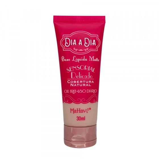 Base líquida matte MAHAV Dia a Dia cor 04 - sensorial cobertura natural ...