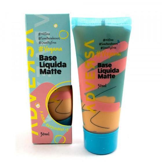 Base Líquida Matte Oil Free Vegana Adversa - Cor 360 - Base Facial ...