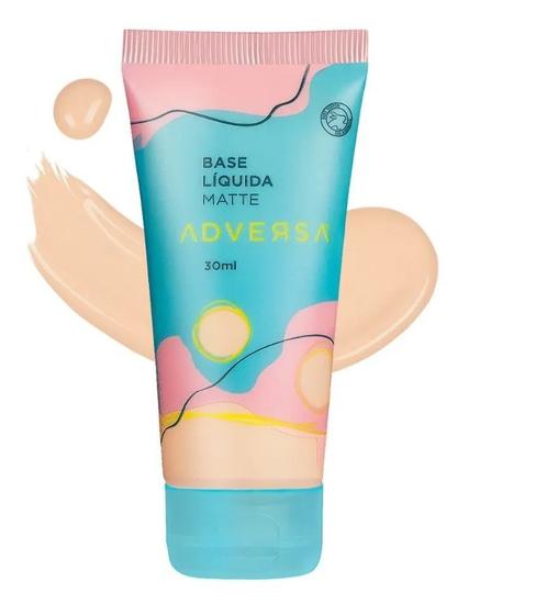 Base Líquida Matte Oil Free Vegana Adversa - Escolha seu Tom - Adversa ...