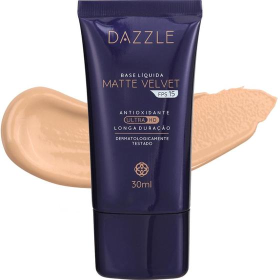 Base Líquida Matte Velvet Dazzle Hinode 30ml - Base Facial - Magazine Luiza