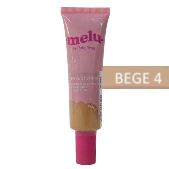Base Líquida Melu By Ruby Rose Bege 4 Hb-8055 29Ml - Base Facial ...