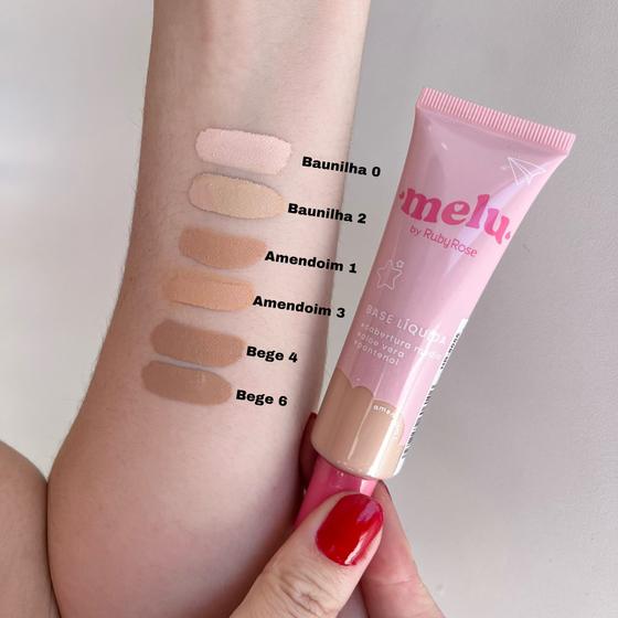 Base líquida melu by ruby rose - Base Facial - Magazine Luiza