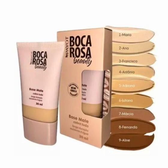 Base Mate Boca Rosa Beauty Payot Alta Cobertura 02 Ana 30Ml - Base ...