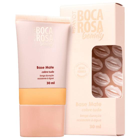 Base Matte Boca Rosa Beauty - 30ml - Base Facial - Magazine Luiza