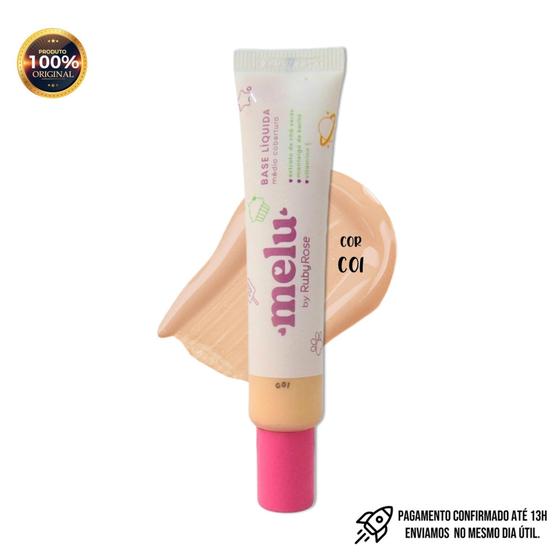 Base Melu da Ruby Rose de Média Cobertura Todas as Cores - Base Facial ...