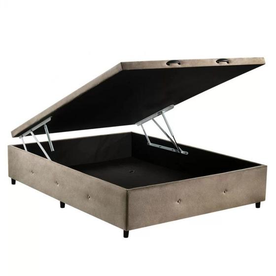 Base para Cama Box Casal com Baú 1400 S. Design - Base para Cama Box ...