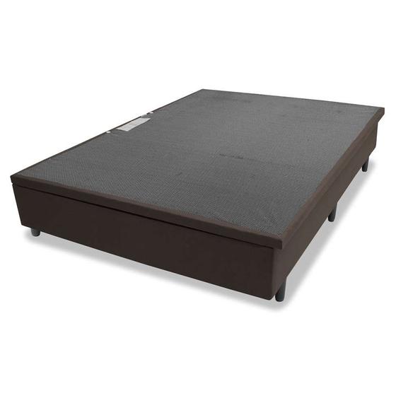 Base para Cama Box Casal com Baú Lift Marrom - MGA - Base para Cama Box ...