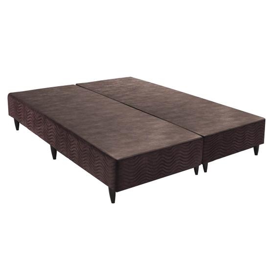 Base Para Cama Sommier 193x203x23cm Ortobom Camurça Super King - Base ...