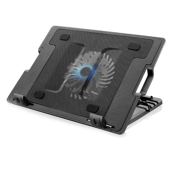 Base para Notebook até 17" Metal Cooler LED Azul Multilaser - AC166 ...