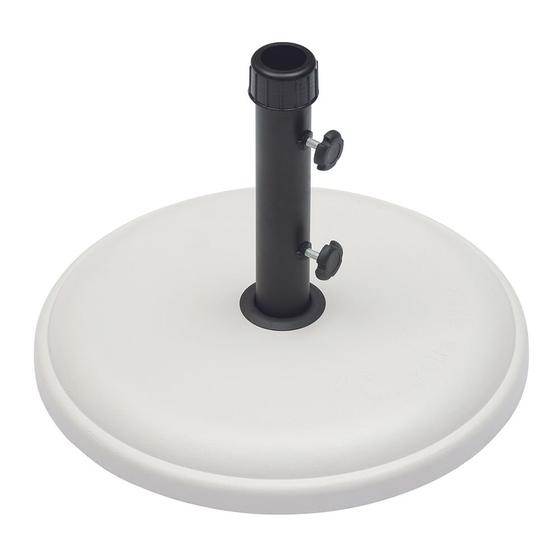 Base para Ombrelone Redonda de Concreto Expandido 25kg Branca - Bel ...