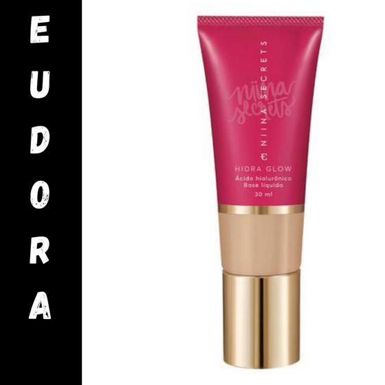 Base para Rosto Eudora Nina Secrets Hidra Glow Liquida 30ml Cor 05 ...
