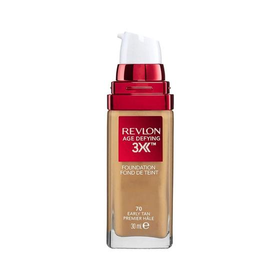 Base Revlon Age Defying Firming + Lifting 70 Early Tan -30mL - Base Facial - Magazine Luiza
