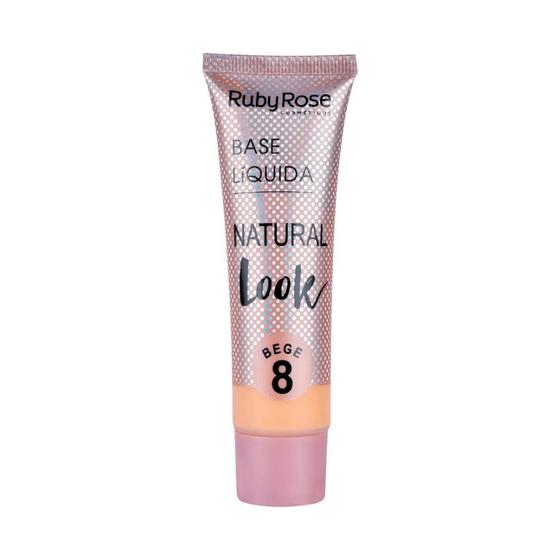 Base Ruby Rose Natural Look Bege - Base Facial - Magazine Luiza