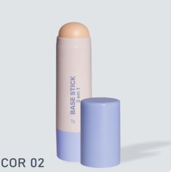 Base Stick 3 em 1 - Miss Lary - Base Facial - Magazine Luiza