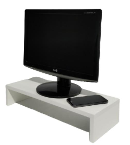 Base Suporte Monitores 30x20x7 100% Mdf Branco - Piovani Projetos ...