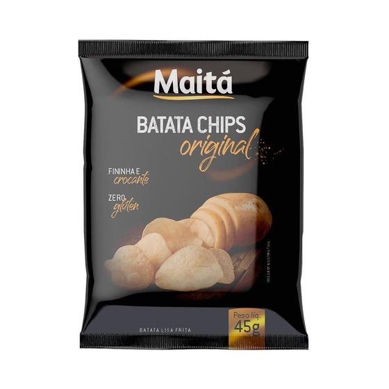 Batata Chips Lisa Maitá Natural 45g - Embalagem c/ 20 unidades - Chips ...