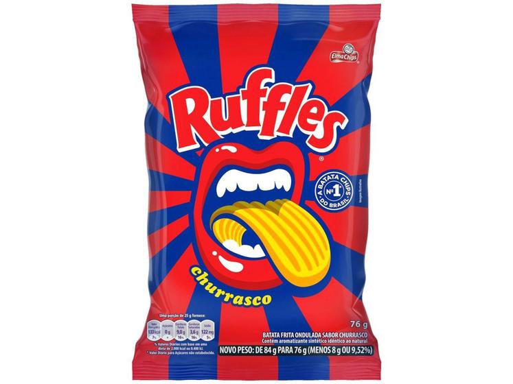 Batata Churrasco Ruffles Pacote 76g - Ruffles - Magazine Luiza