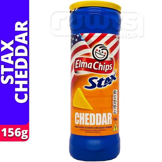 Batata Elma Chips Stax Cheddar Salgadinho 156g - Salgadinhos e ...