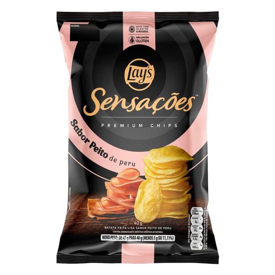 Batata Lay's Sensações Sabor Peito de Peru 40g - Lays - Elma Chips ...
