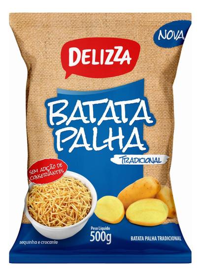 Batata Palha Delizza Tradicional 500g - Batata Palha - Magazine Luiza