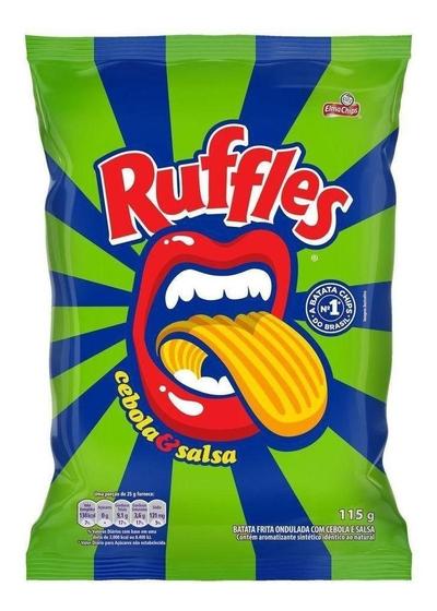 Batata Ruffles Frita Ondulada Cebola Salsa 115g Elma Chips - Salgadinhos e Aperitivos - Magazine ...