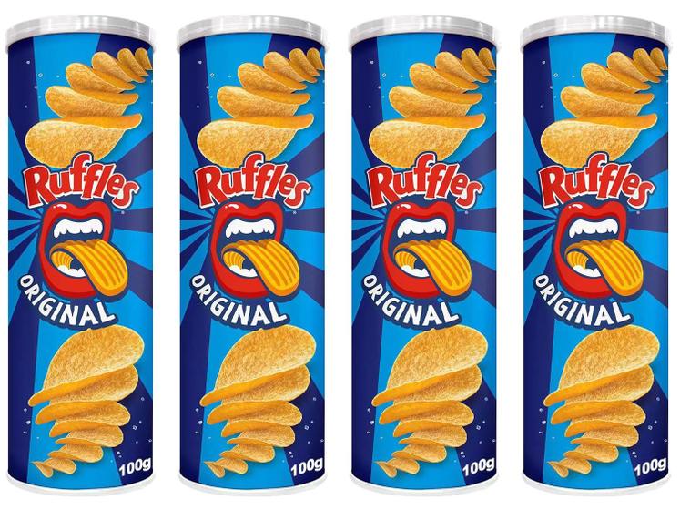 Batata Ruffles Tira Onda Elma Chips Original 100g - 4 Unidades ...