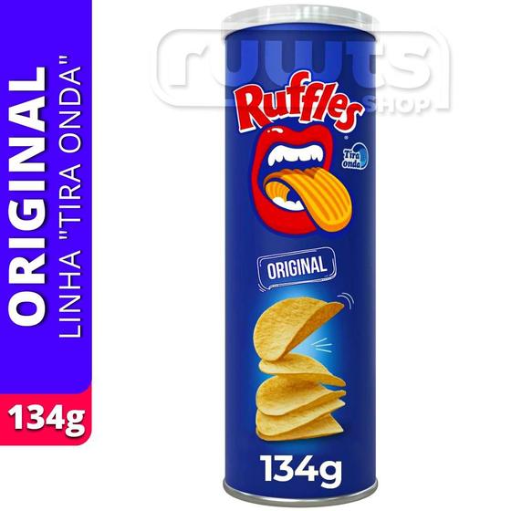 Batata Ruffles Tira Onda Original - Tubo 134g - Ruffles - Magazine Luiza