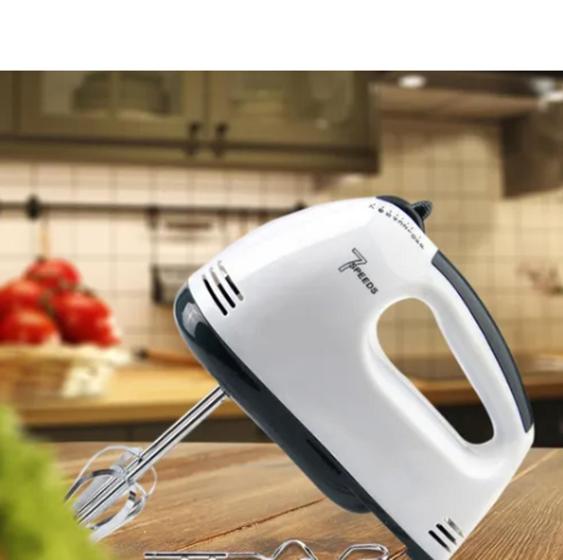 Batedeira De Mão Portátil 260w 110v Mini Batedor Mixer Leve - 7 SPEEDS ...