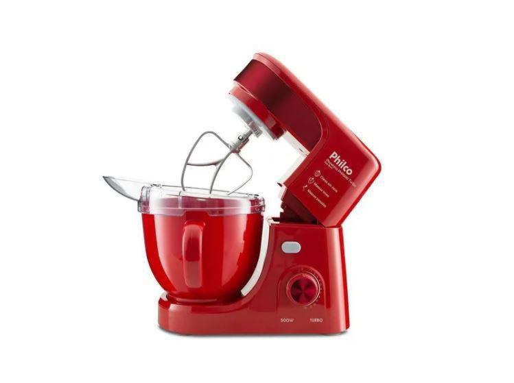 Batedeira Planetária Philco 500W Php500 Turbo Vermelho 127V - Batedeira Planetária - Magazine Luiza