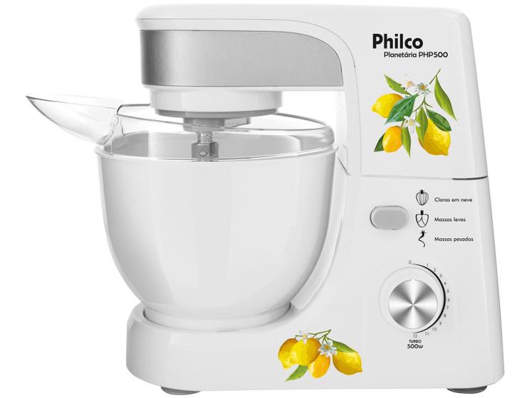 Batedeira Planetária Philco Branca 500W - Turbo Lemon PHP500 12 Velocidades - Batedeira e ...
