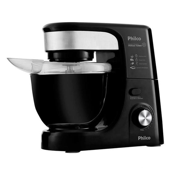 Batedeira Planetária Philco Turbo PHP500 com 12 Velocidades Preta 127V - Batedeira Planetária ...